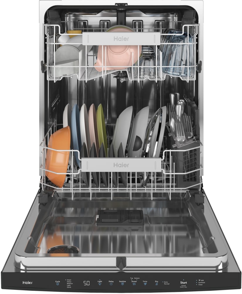 Haier QDP555SBNTS 24 Inch Fully Integrated Built In Smart Dishwasher ...
