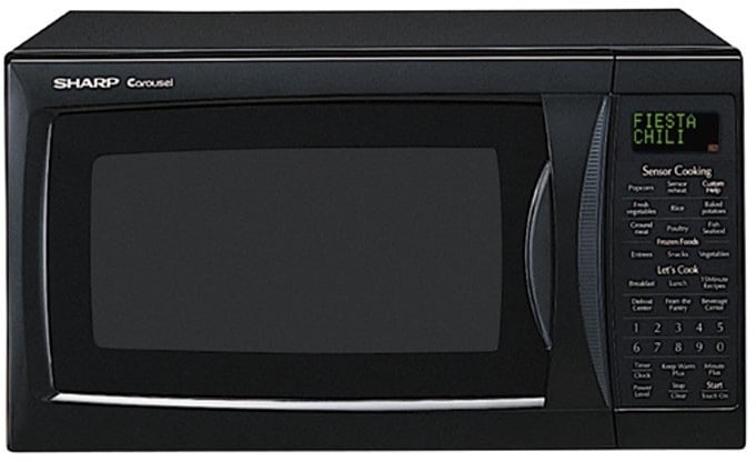 Sharp R330EK 1200 Watt 1.2 cu. ft. Mid Size Microwave Oven in Black