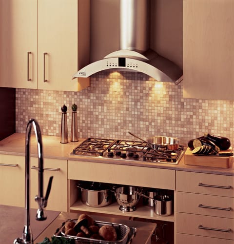 Monogram ZV750SY 36 Inch Wall Mount Chimney Range Hood with 360 CFM ...