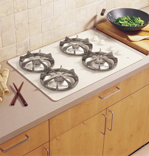 GE JGP337CEJCC 30 Inch Gas Cooktop with 4 Sealed Burners, High Output ...