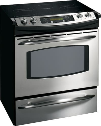 GE JS905SKSS 30 Inch Slide-in Electric Range with 5 Radiant Elements ...