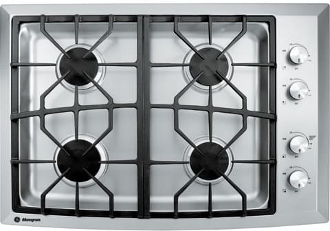 Monogram ZGU384NSMSS 30 Inch Gas Cooktop with 4 Dual Flame Stacked ...