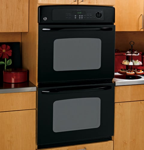 GE JKP35BMBB 27 Inch Double Electric Wall Oven with 3.9 cu. ft. Oven ...