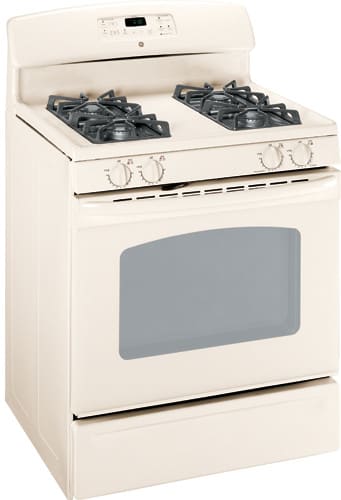 GE JGBP33DEMCC 30 Inch Gas Range with 4 Sealed Burners, Cast-Iron ...