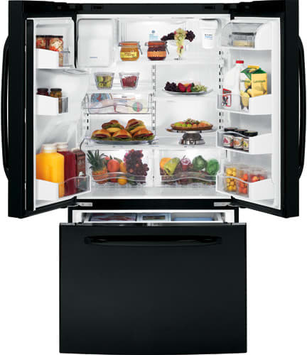 GE GFSF6KEXBB 25.8 cu. ft. French-Door Refrigerator with 4 Glass ...
