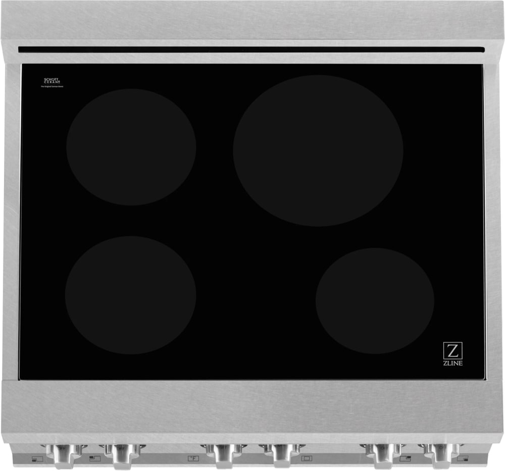 ZLINE RAINDSWM30 30 Inch Freestanding Induction Range with 4 Radiant ...