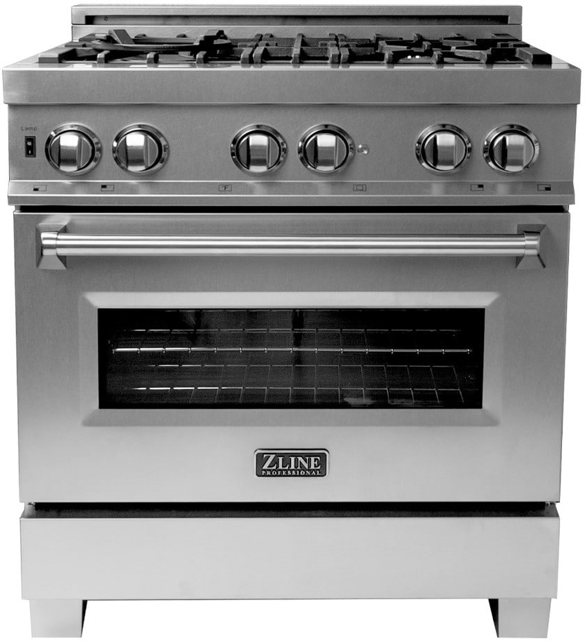 ZLINE RASSN30 30 Inch Professional Dual Fuel Range with 4 Italian ...