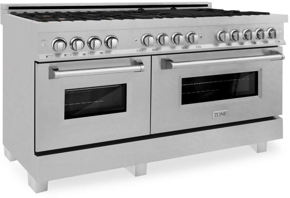 ZLINE RASSNBR60 60 Inch Freestanding Professional Dual Fuel Range with ...