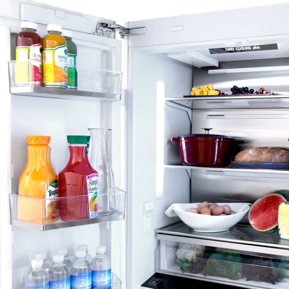 ZLINE RBIV30436 36 Inch Counter Depth Built-In French Door Refrigerator ...
