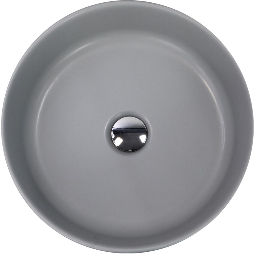 Nantucket Sinks RC4011C 15 Inch Topmount Round Vanity Sink with 4 Inch ...