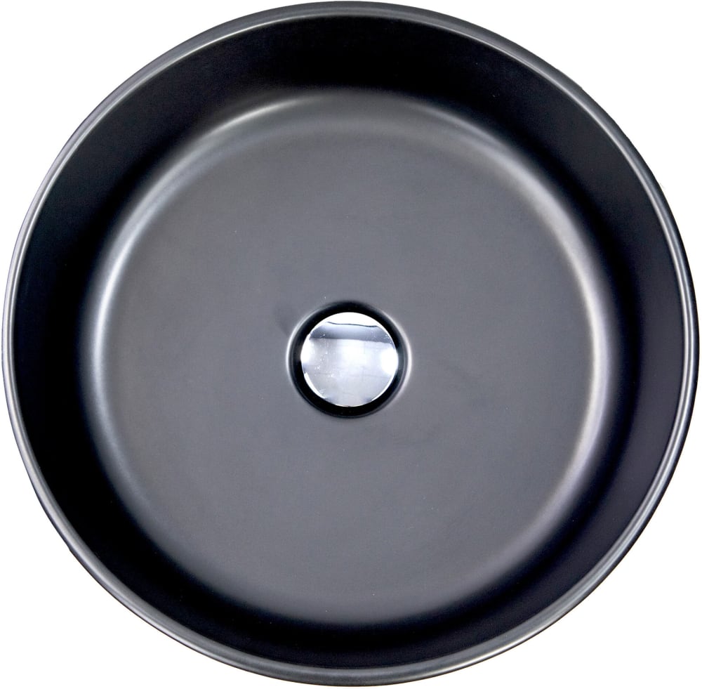 Nantucket Sinks RC4011MB 15 Inch Topmount Round Vanity Sink with 4 Inch ...
