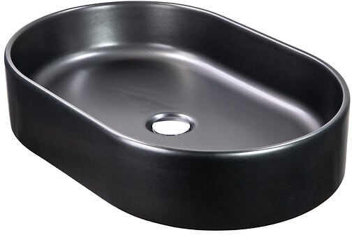 Nantucket Sinks RC5022MB 24 Inch Top Mount Oval Bathroom Sink with 5 ...