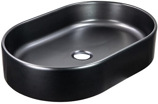 Nantucket Sinks RC5022MB 24 Inch Top Mount Oval Bathroom Sink with 5 ...