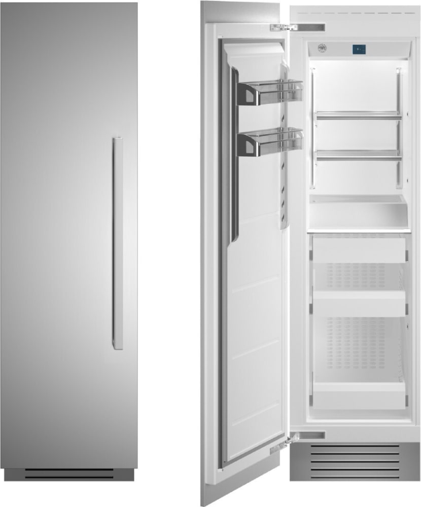 Bertazzoni REF24FCIPIXL23 24 Inch Built-In Freezer Column with 12.64 cu ...