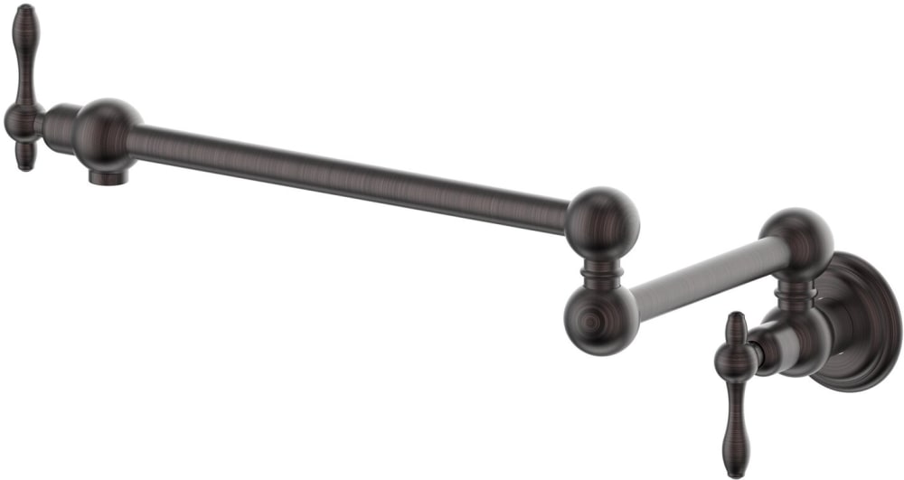 ZLINE REMFPFORB Rembrandt Double Lever Pot Filler with 1.8 GPM Flow ...