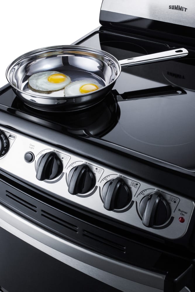 Summit REX207SSRT 20 Inch Smoothtop Electric Range with Oven Broiler ...