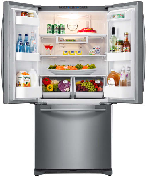 Samsung RF197ABBP 18 cu. ft. French Door Refrigerator with Twin Cooling ...