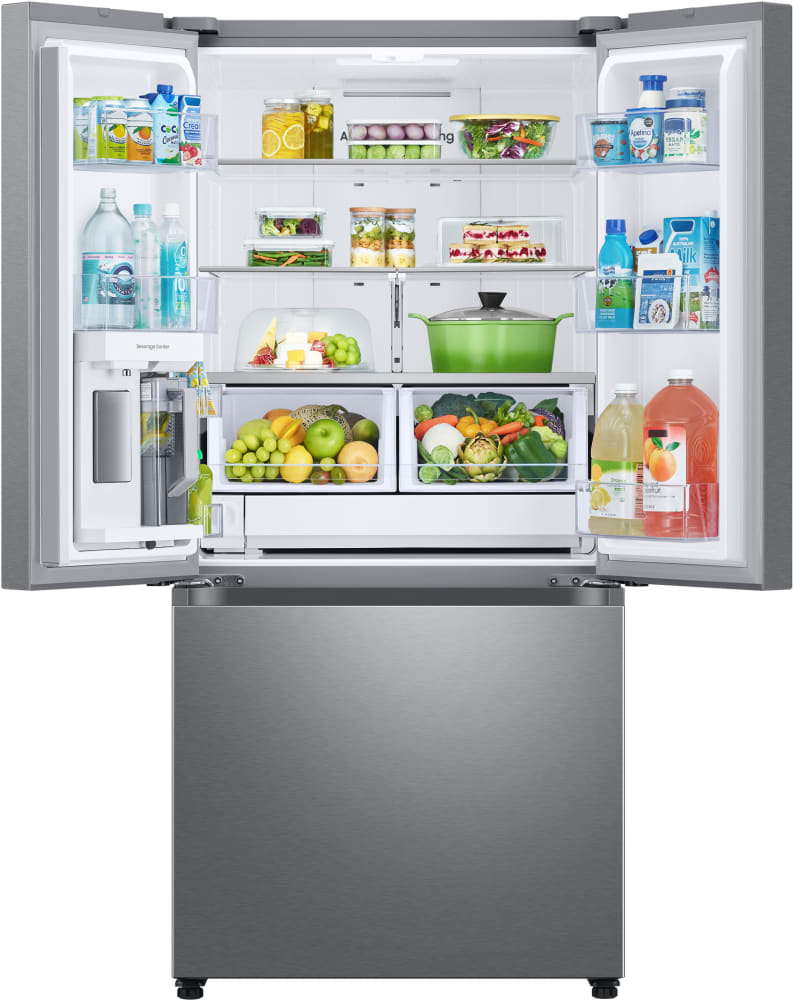 Samsung RF25C5551SR 33 Inch Smart French Door Refrigerator with 24.5 Cu ...
