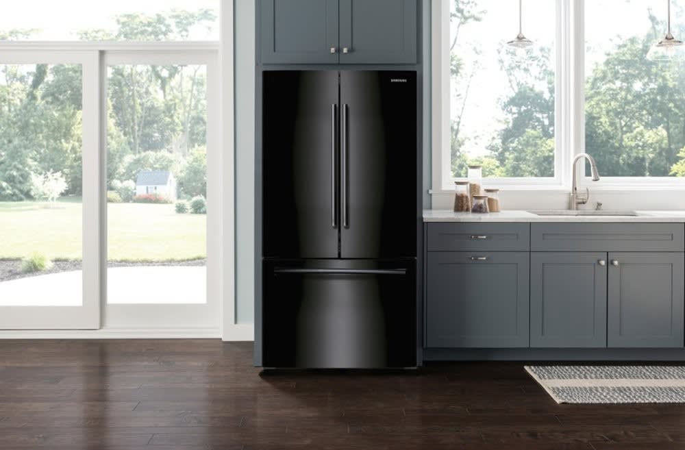 Samsung RF261BEAEBC 36 Inch French Door Refrigerator with 25.5 cu. ft ...