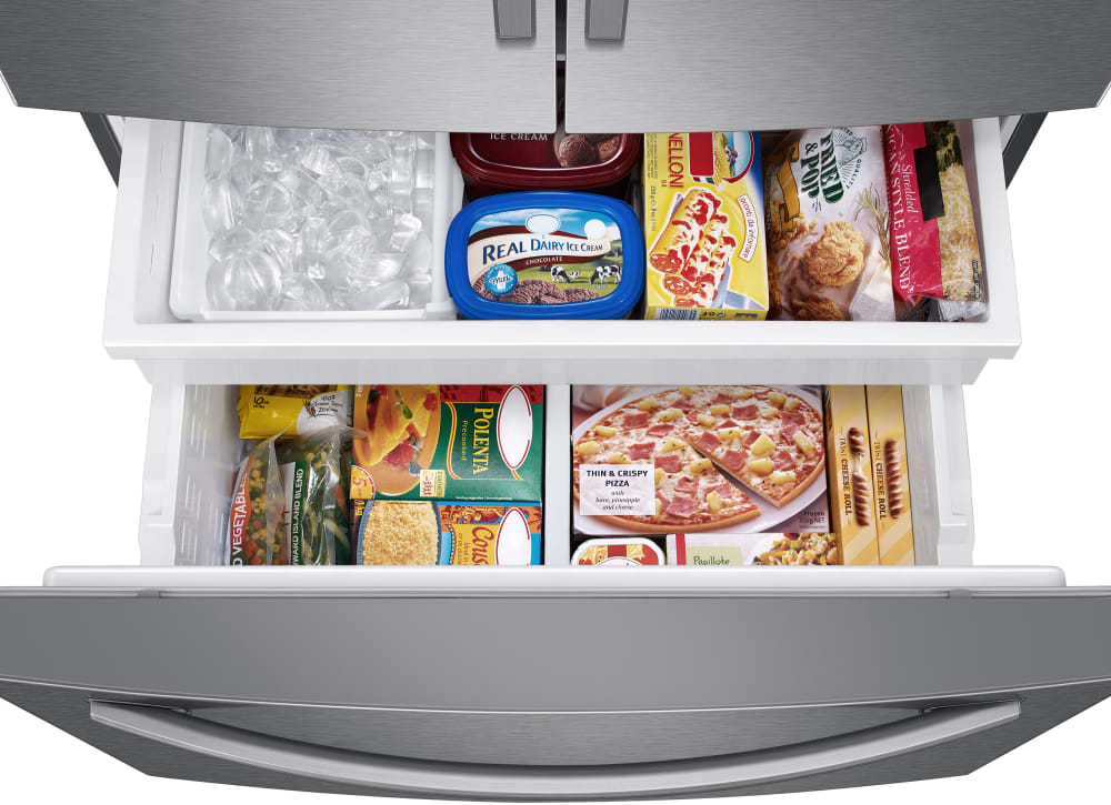 Samsung RF28T5021SR 36 Inch 3-Door French Door Refrigerator with 28.2 ...