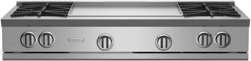 BlueStar RGTNB484GV2 48 Inch Gas Rangetop with 4 Open Burners, 30,000 ...