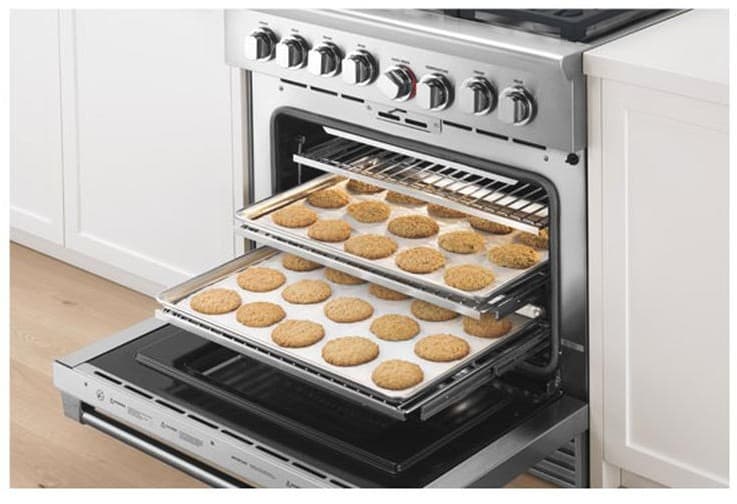 DCS RGV366N 36 Inch Pro-Style Slide-In Gas Range with 6 Sealed Burners ...