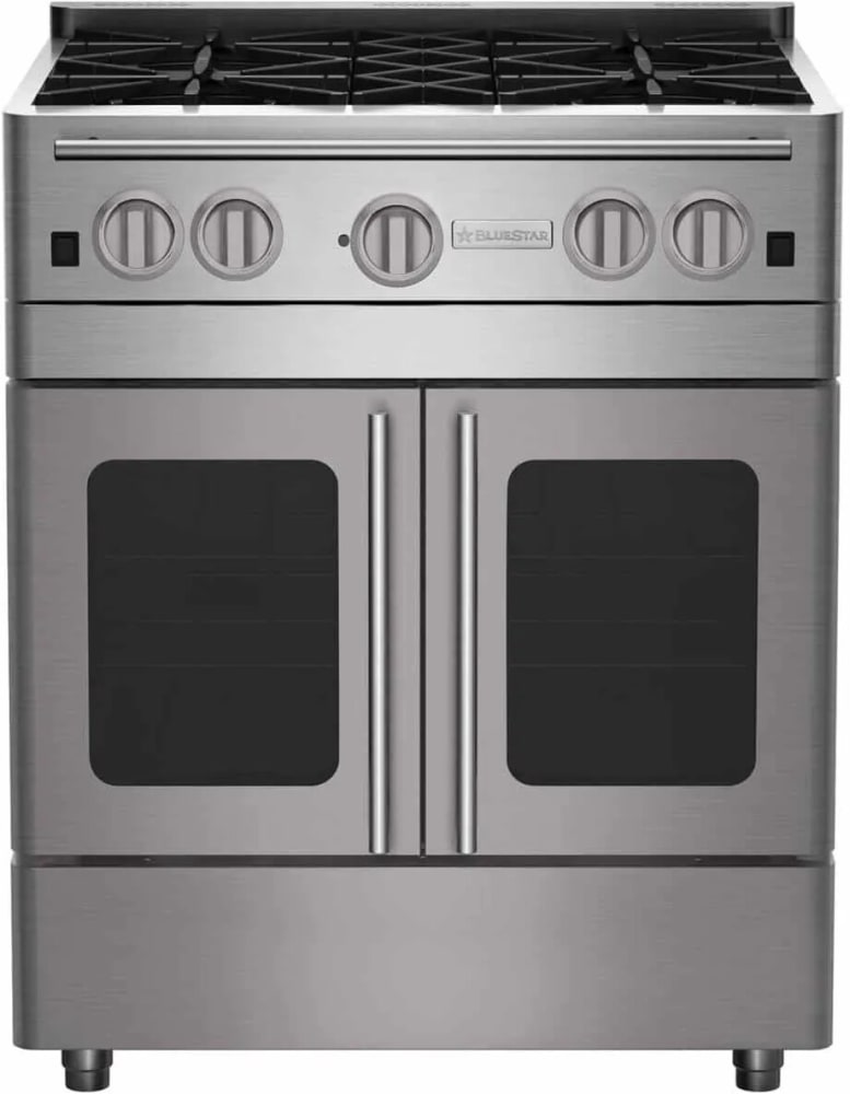 BlueStar RNB304BPMV2LCCPLT 30 Inch Freestanding Gas Range with 4 Open ...