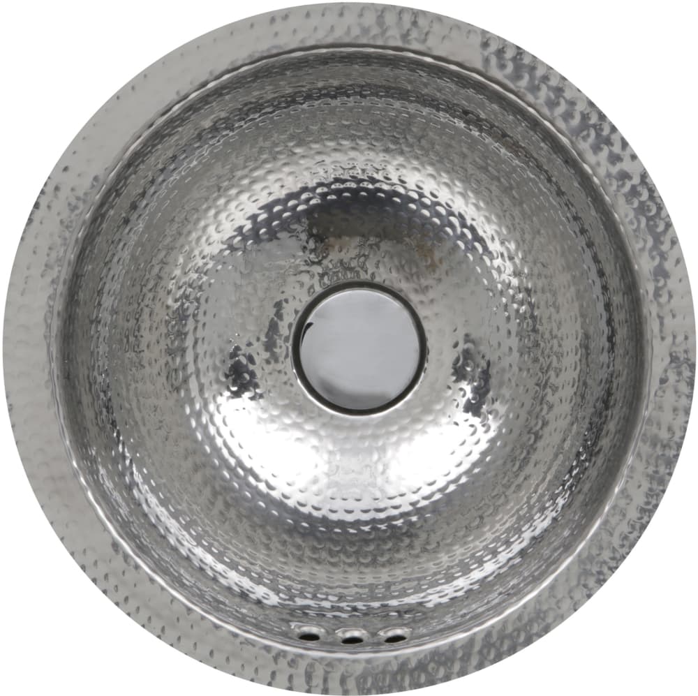 Nantucket Sinks ROSOF 13 Inch Hand Hammered Round Undermount Bathroom ...