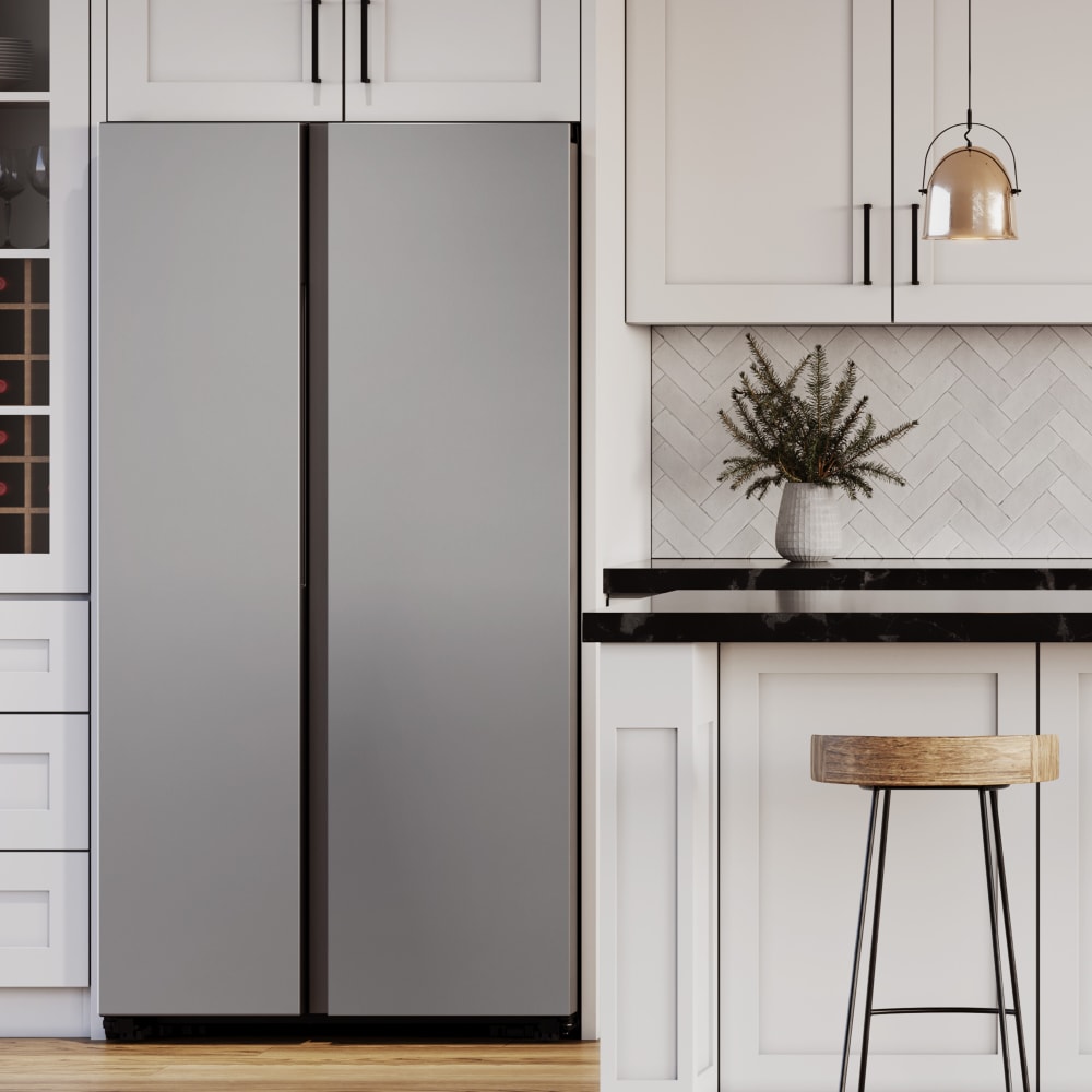 Samsung RS28CB7600QL 36 Inch Freestanding Side by Side Smart ...