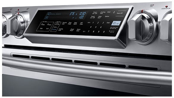 Samsung NE58F9500SS 30 Inch Slide-In Electric Range with 5 Radiant ...