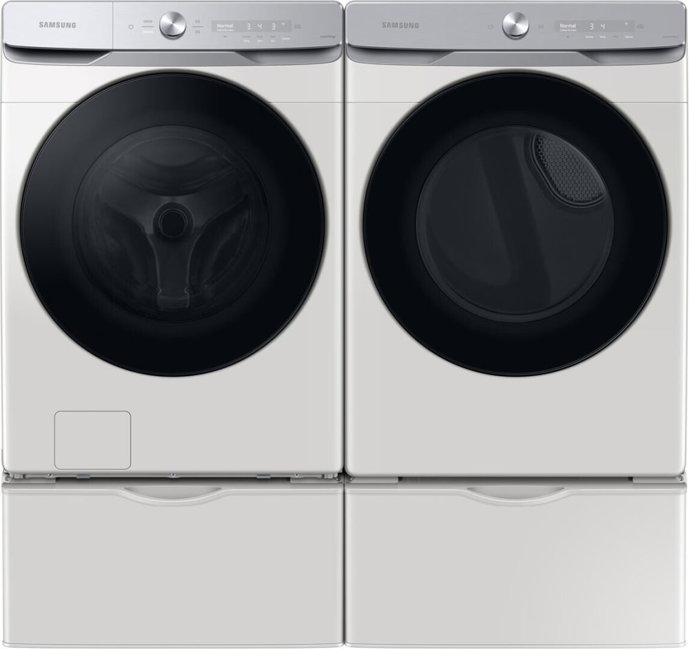 Samsung SAWADRE8600E2 Side-by-Side on Storage Drawer Pedestal Washer & Dryer Set with Front Load ...