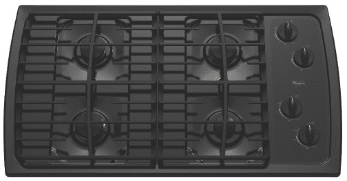 Whirlpool SCS3617RB 36 Inch Sealed Burner Gas Cooktop with Porcelain on ...