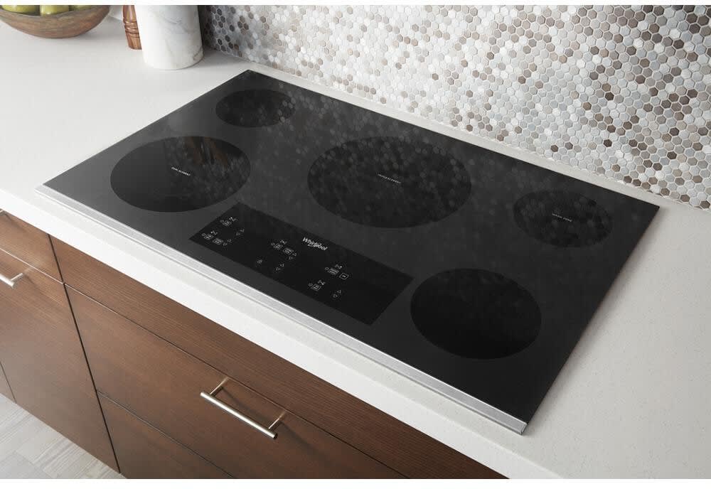 Whirlpool WCE97US6KS 36 Inch Smoothtop Electric Cooktop with 5 Radiant ...