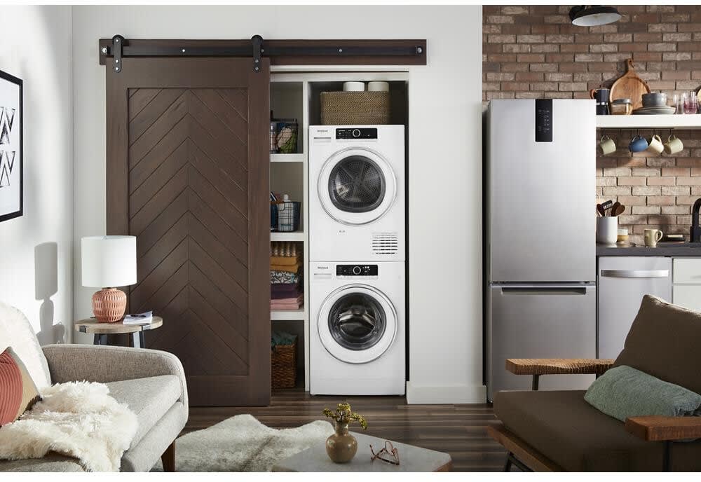 Whirlpool WHWADREW50901 Stacked Washer & Dryer Set with Front Load ...