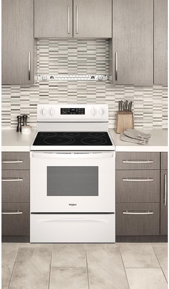 Whirlpool WFE550S0LW 30 Inch Freestanding Electric Range with 5 ...