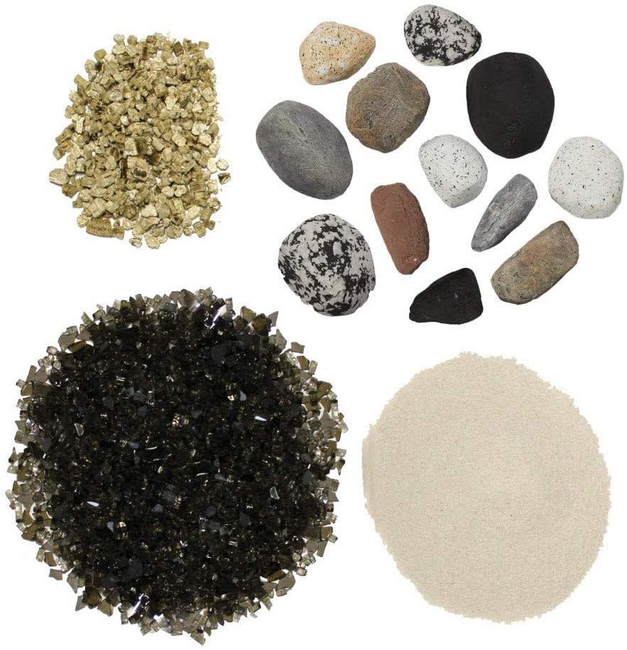 Napoleon SFKL Shore Fire Kit with Variety of Rock, Sand, Vermiculite ...