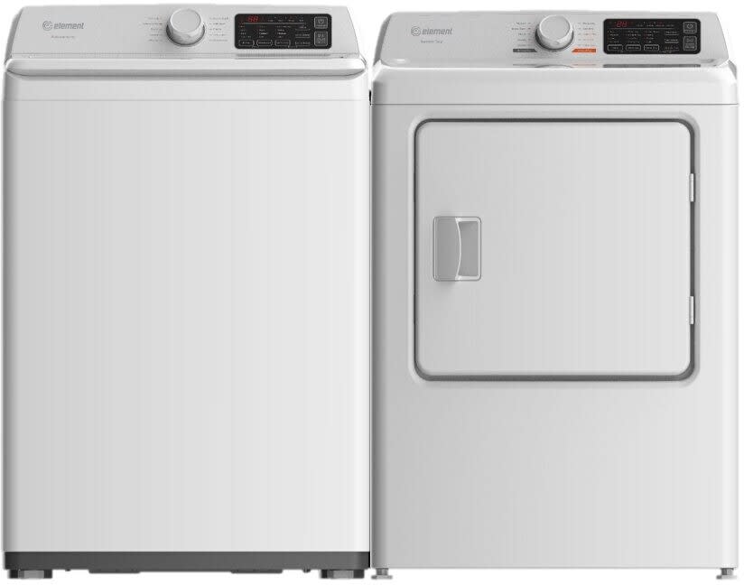 Element ETWADREBW3725 Side-by-Side Washer & Dryer Set with Top Load ...