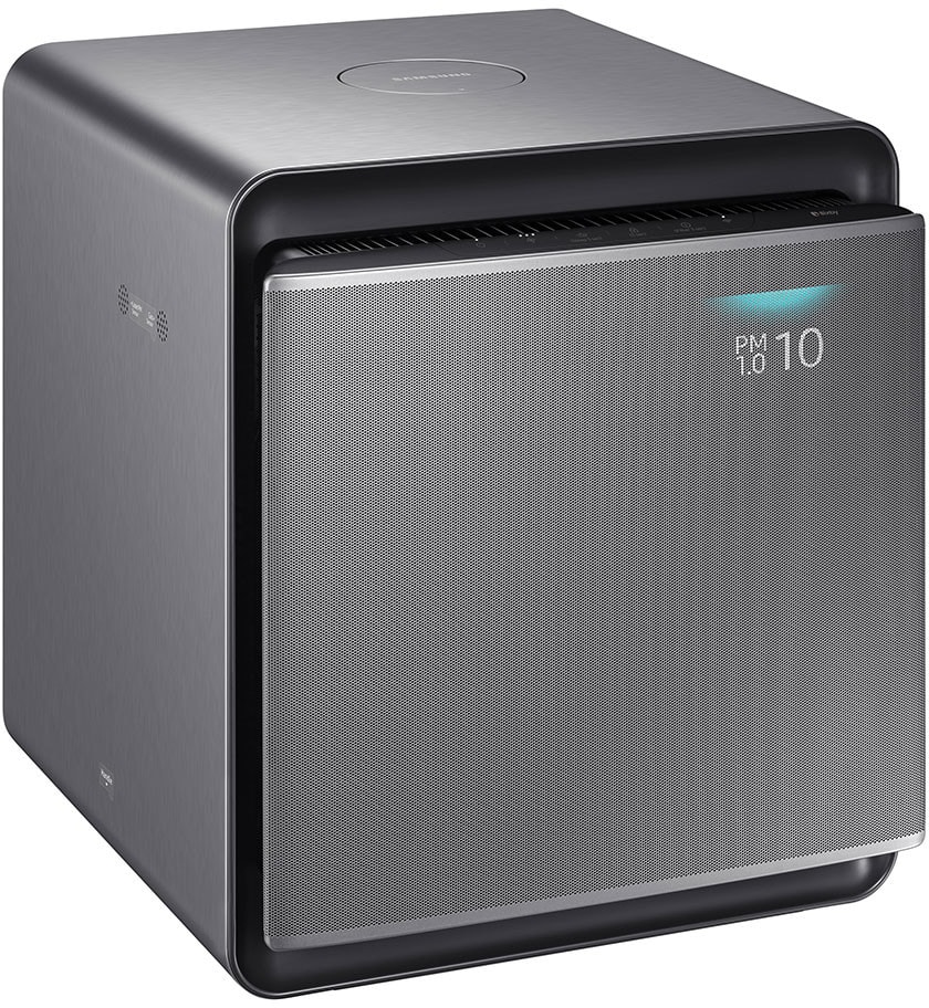 Samsung AX300T9080S Cube Smart Air Purifier with 310 sq. ft. Coverage Wind Free Air Purification True HEPA Filtration System Air Quality Sensor Ozone Free Filtration Modular Design and Energy Star Rat...
