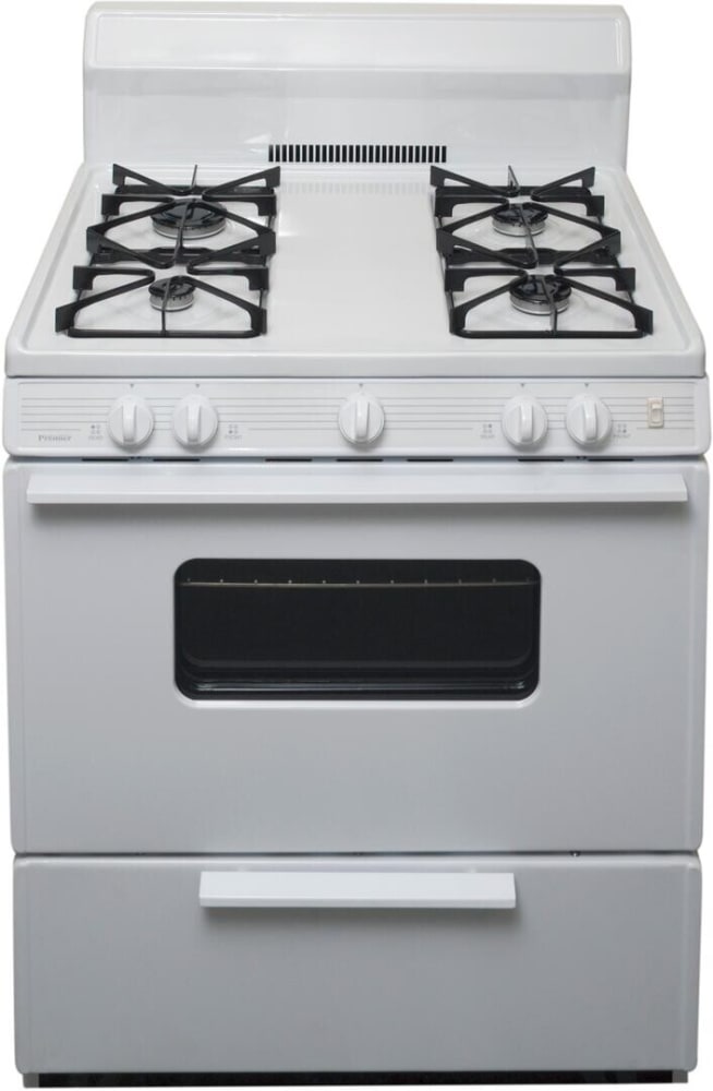 Premier SMK290OP 30 Inch Freestanding Gas Range with 4 Sealed Burners ...