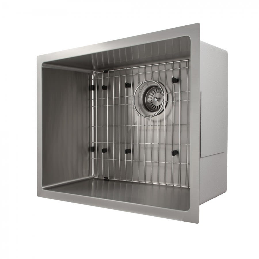 ZLINE SRS23 23 Inch Single Basin Sink with Industrial Grade Stainless ...