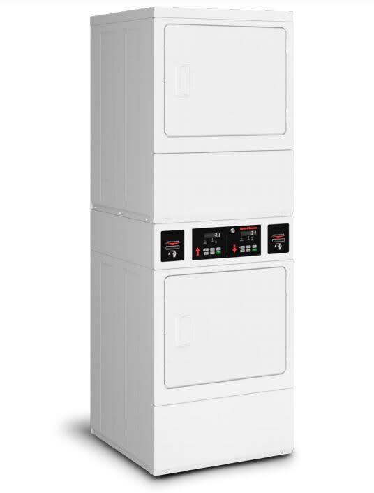 Speed Queen SSGNCFGS116TW01 27 Inch Commercial Gas Stack Dryer with 14 ...