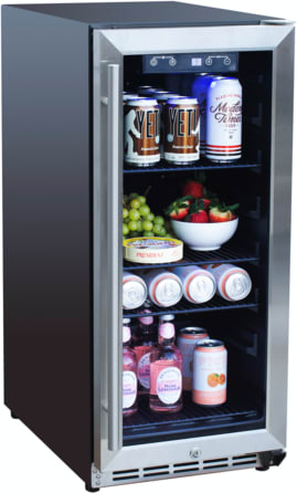 Summerset SSRFR15G 15 Inch Freestanding/Built-In All Refrigerator with ...