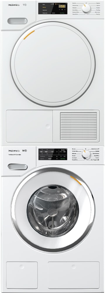 Miele MIWARDE6602 Stacked Washer & Dryer Set with Front Load Washer and ...