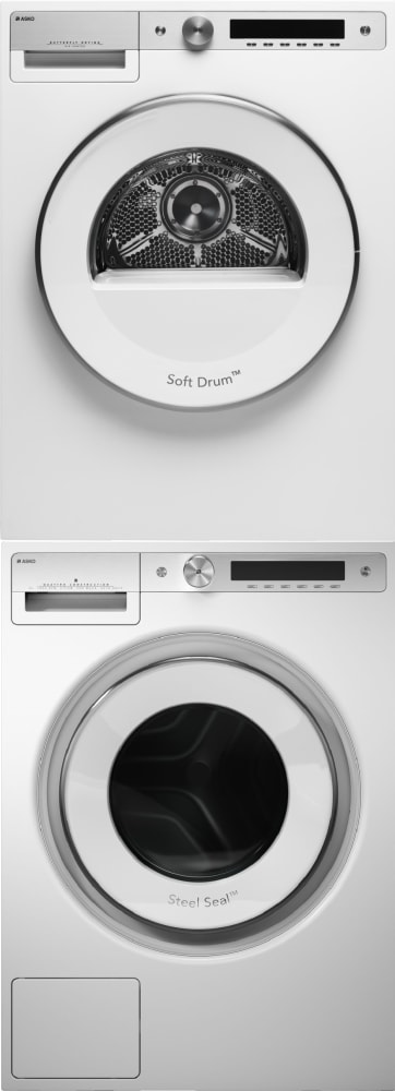 Asko ASWADREW61243 Stacked Washer & Dryer Set with Front Load Washer ...