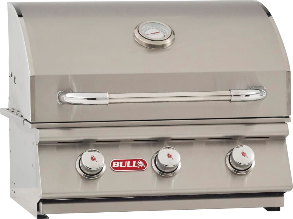 Bull 69008 Steer 25 Inch Built-In Gas Grill with 3 Stainless Steel ...