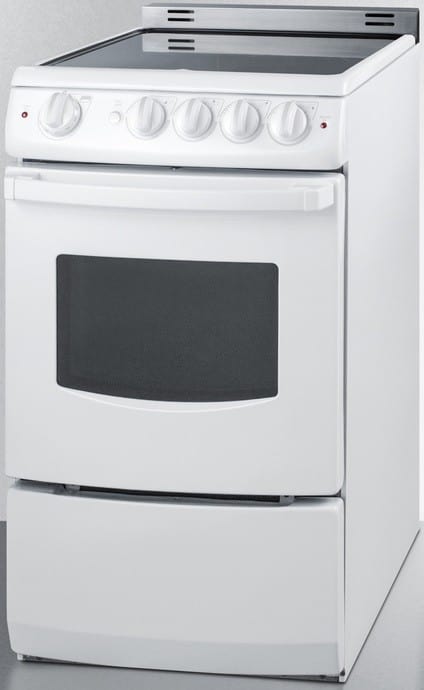 Summit REX205WRT 20 Inch Slide-In Electric Range with 2.4 cu. ft ...