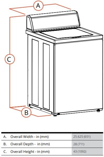 Speed Queen SWNNY2SP116TW01 26 Inch Commercial Top-Load Washer with 3. ...