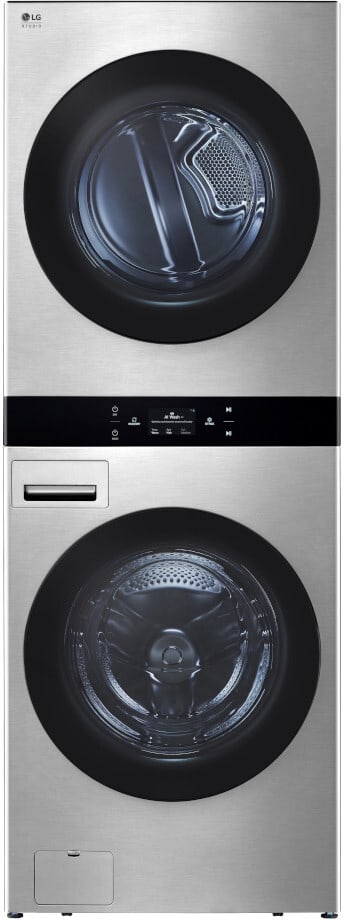 LG SWWE50N3 27 Inch Smart Electric WashTower with 5.0 cu.ft. Washer, 7. ...