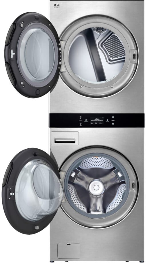 LG SWWE50N3 27 Inch Smart Electric WashTower with 5.0 cu.ft. Washer, 7. ...