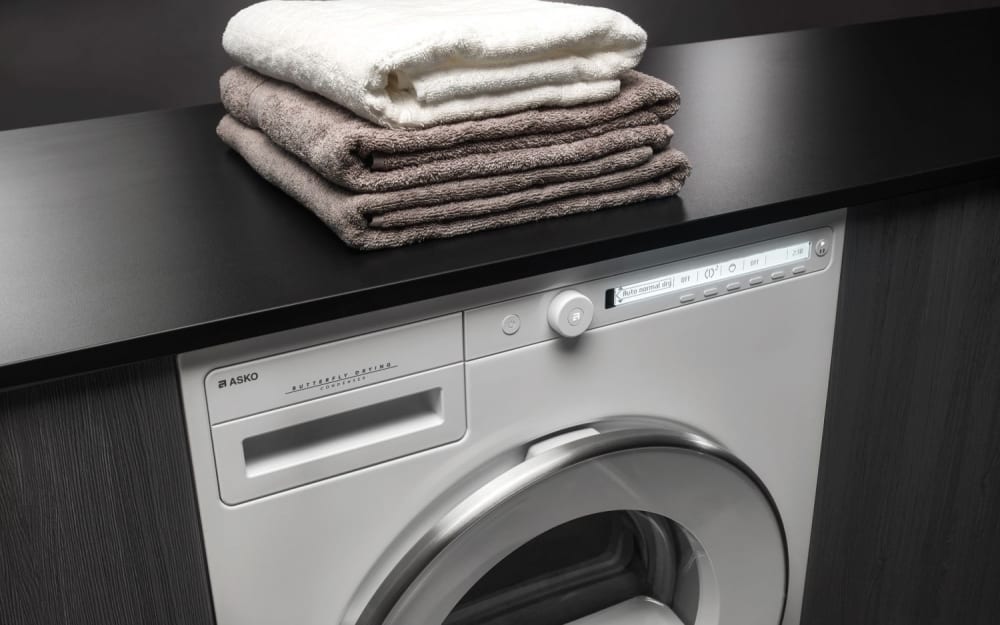 Asko T208CW 24 Inch Electric Dryer with 4.1 Cu. Ft. Capacity, Butterfly ...